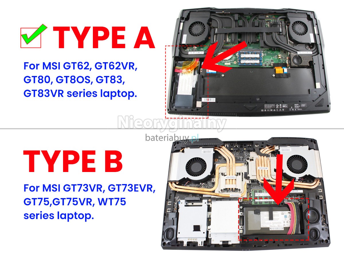Bateria do laptopa MSI GT73VR 6RF | BateriaBuy.pl