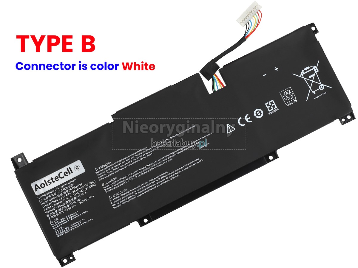 Bateria do laptopa MSI MODERN 15 A10RBS-439FR | BateriaBuy.pl